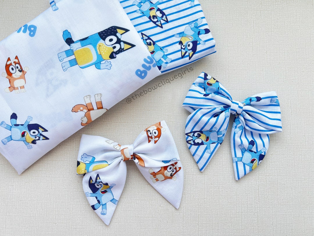 Bluey, Bluey Hair Bows,nick Jr Hair Bows, Character Bows, Bluey Nickjr ...