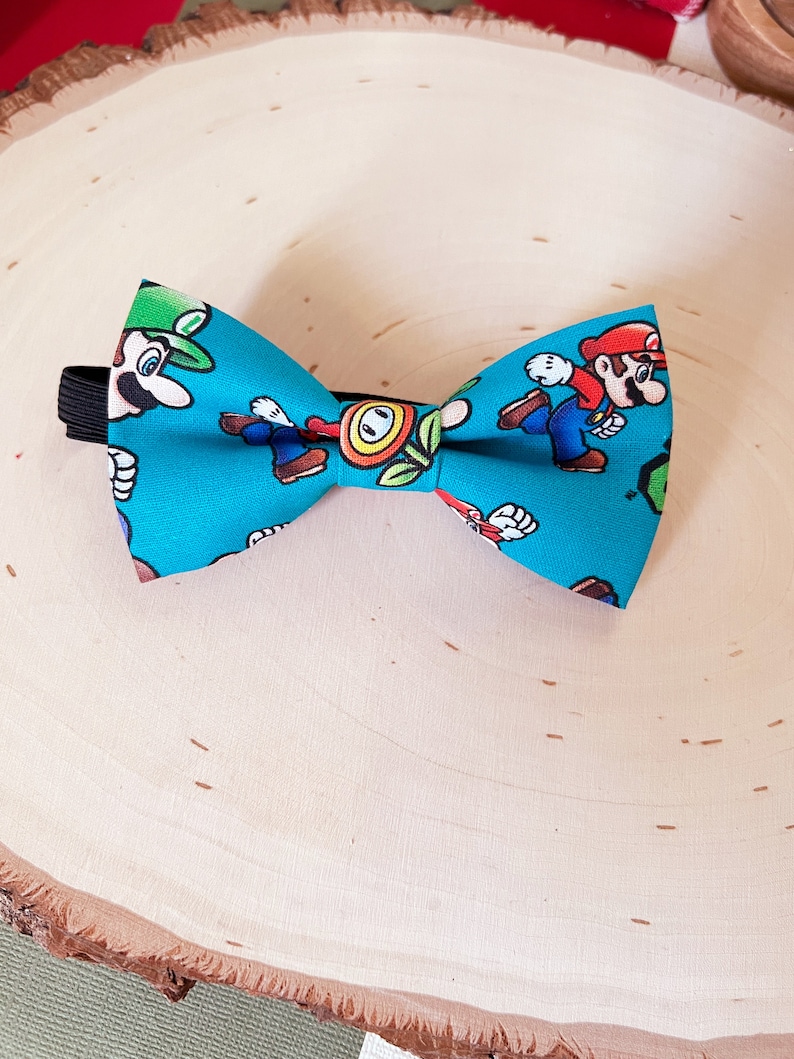 Super Mario Bros Bowtie, Mario and Luigi, Yoshi Bow Tie, Super Mario ...