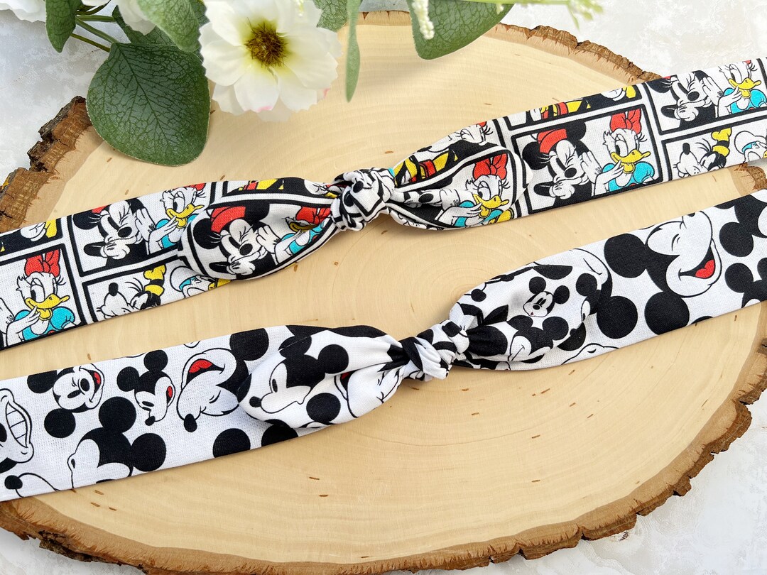Mickey Mouse Adjustable Topknot Headband, Disney Headband - Etsy
