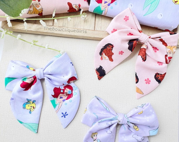 Disney Princess Character Inspired Hair Bows | Disney Princess Inspired ...