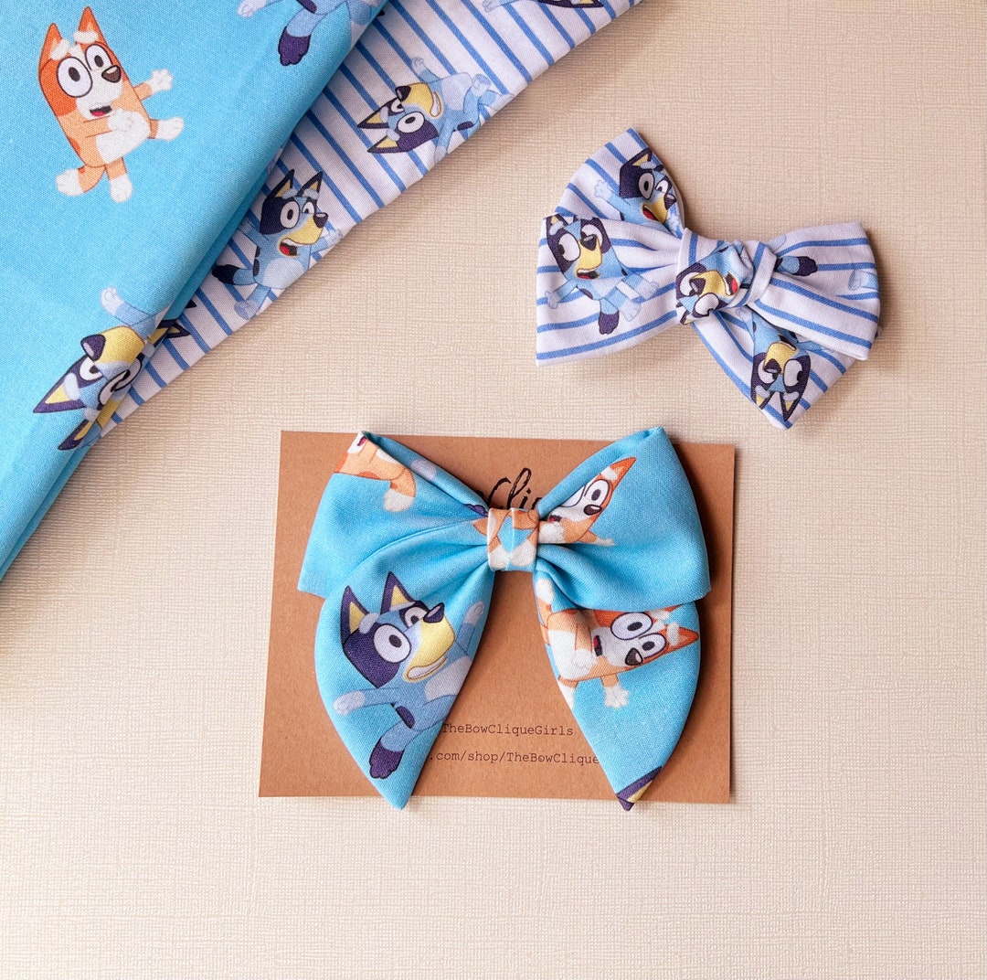 Bluey, Bluey Hair Bows, Disney Jr Hair Bows, Character Bows, Bluey ...