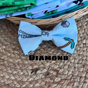 Minecraft Inspired Bow Tie, Minecraft Pixel Bow Tie,minecraft Creeper ...