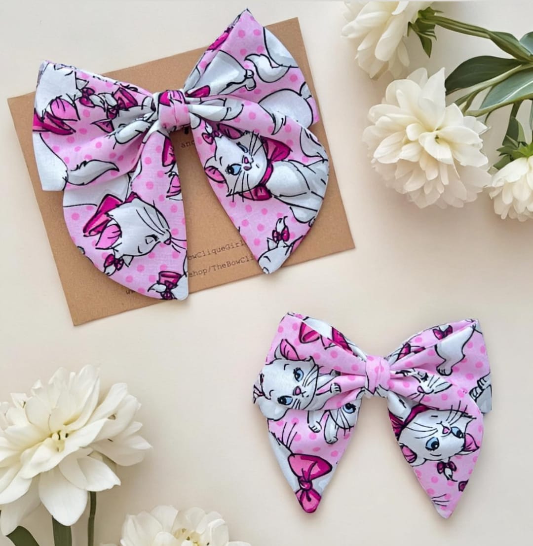 Disney Marie Hair Bow, Marie the Aristocats Hair Bow, Marie the Cat ...