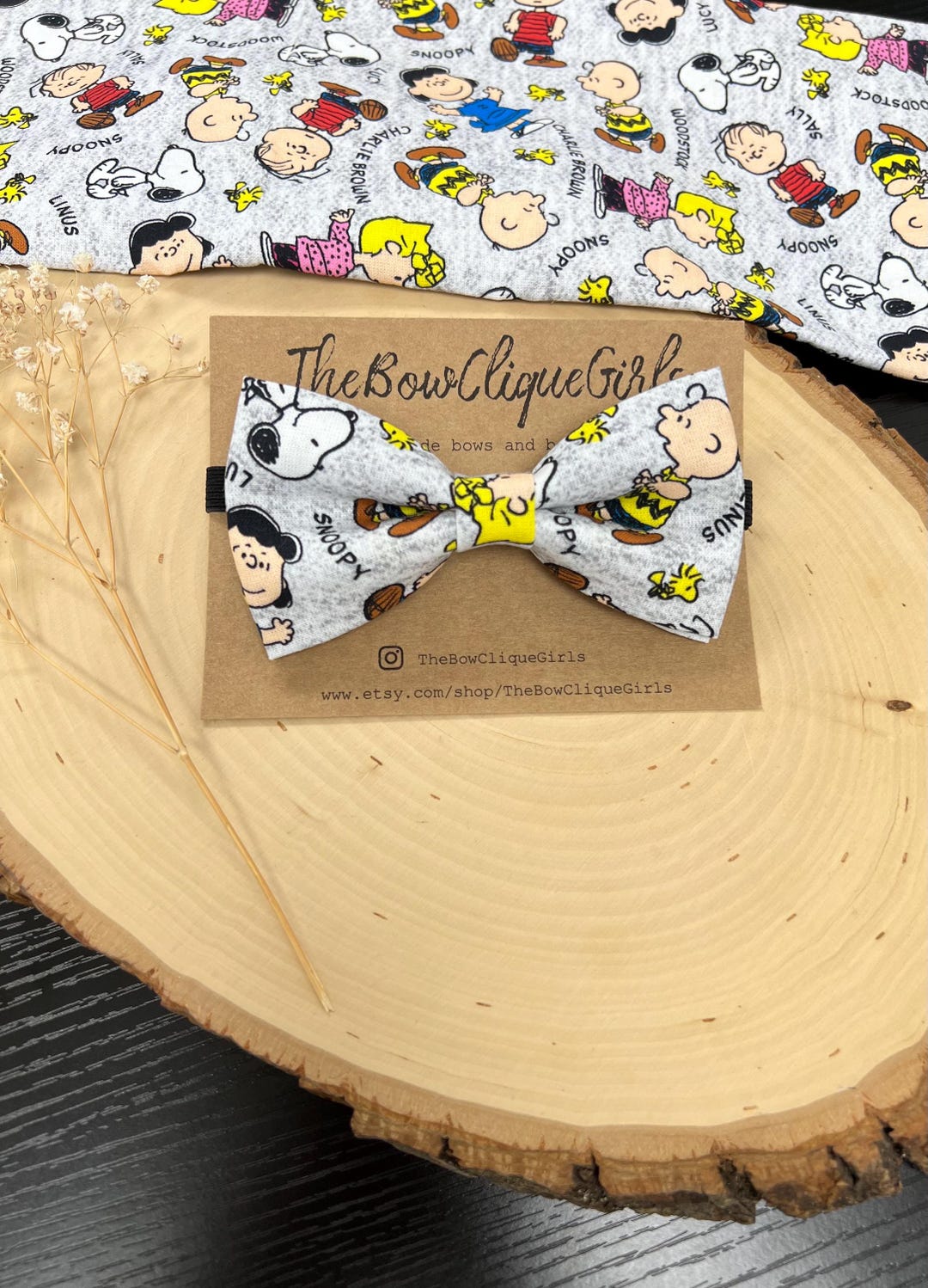The Peanuts Bow Tie, the Peanuts Hairbow, Charlie Brown, Snoopy, Snoopy ...