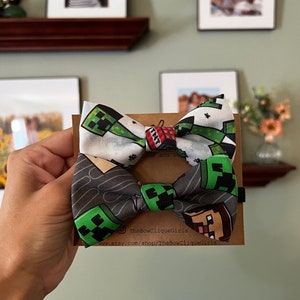Minecraft Inspired Bow Tie, Minecraft Pixel Bow Tie,minecraft Creeper ...