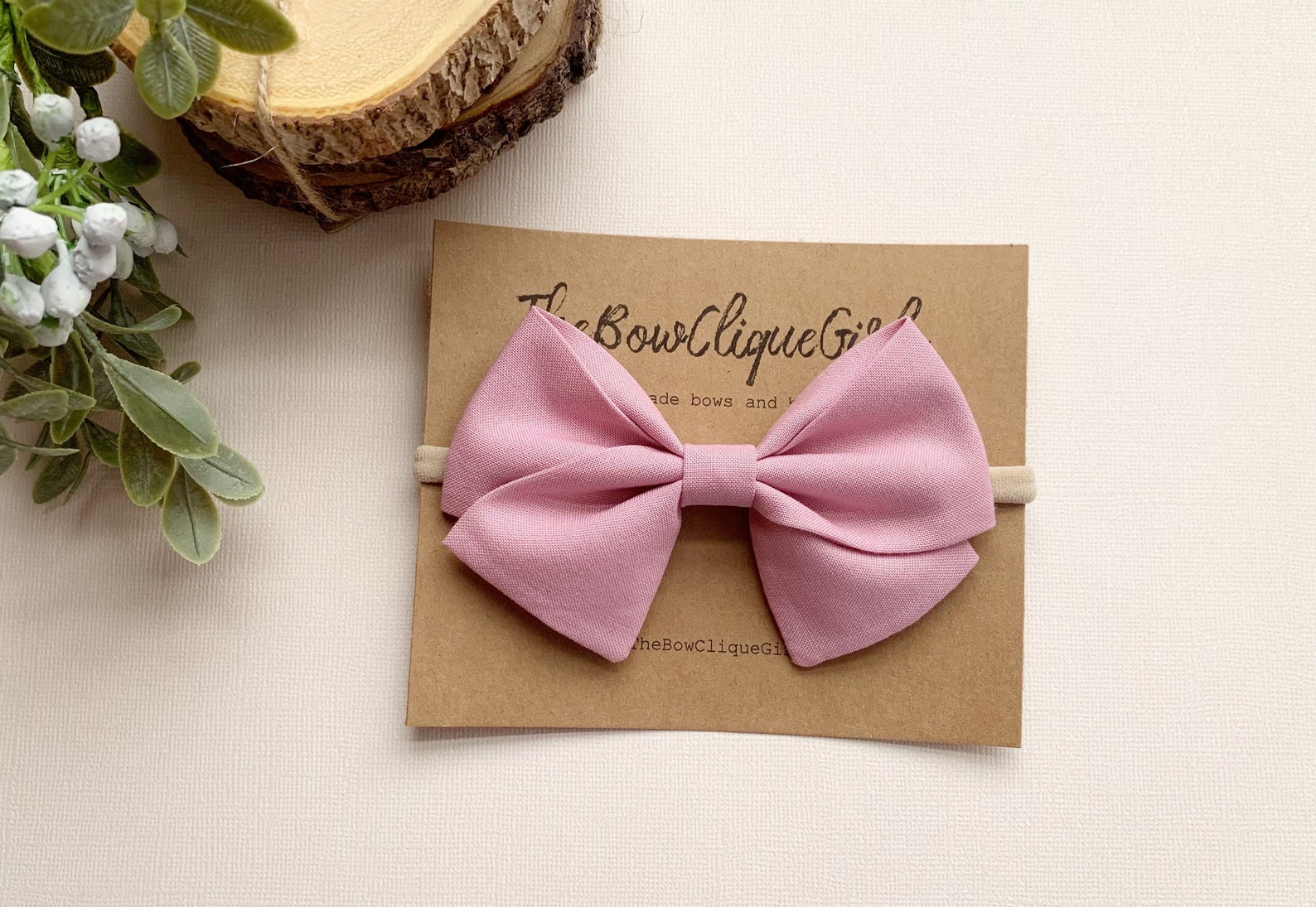 Mauve Sailor Bow Hair Bows for Girls Baby Bows Newborn - Etsy