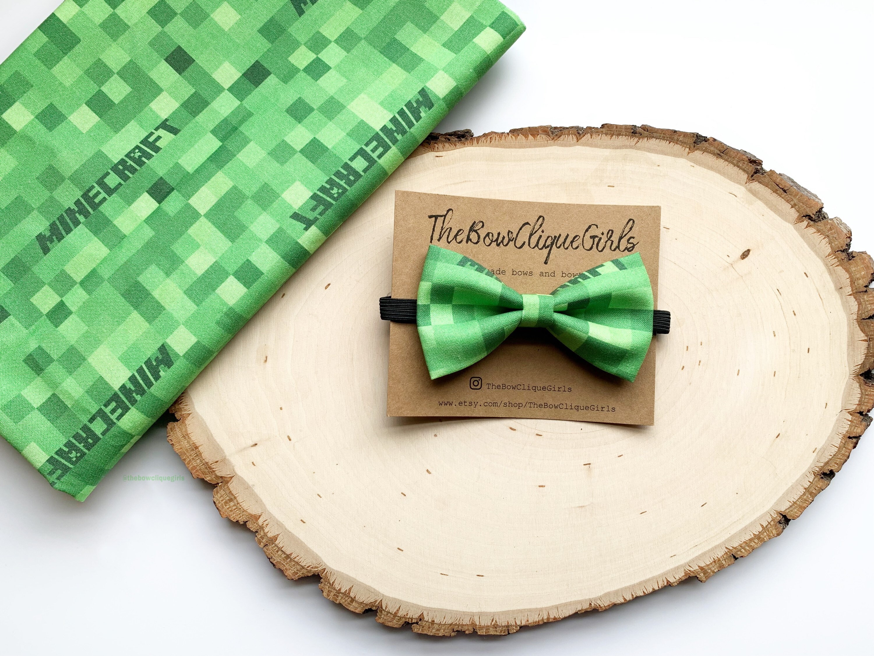 Minecraft inspired bow tie Minecraft pixel bow tieMinecraft | Etsy