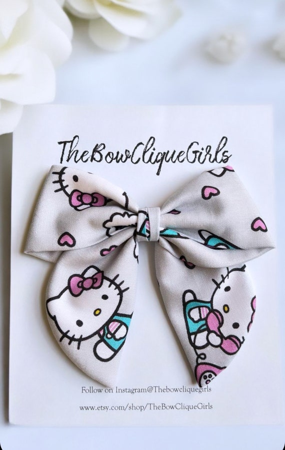 Hello Kitty Hair Bow Sanrio My Melody & Kuromi Hair Bow Clip Set