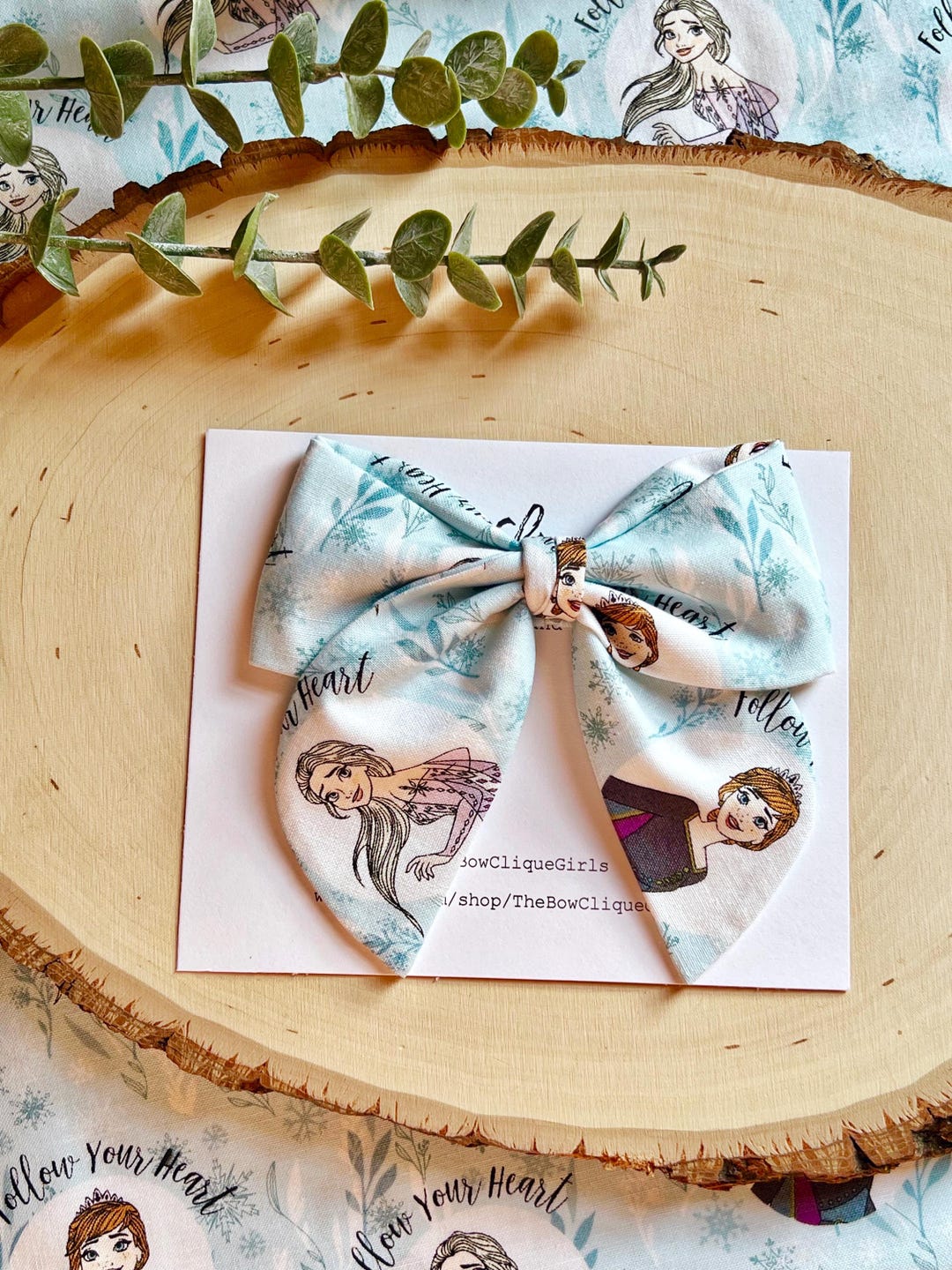 Disney Frozen Hair Bow, Disney Elsa, Disney Anna, Disney Hair Bow ...