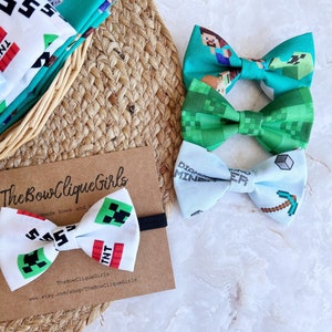 Minecraft Inspired Bow Tie, Minecraft Pixel Bow Tie,minecraft Creeper ...