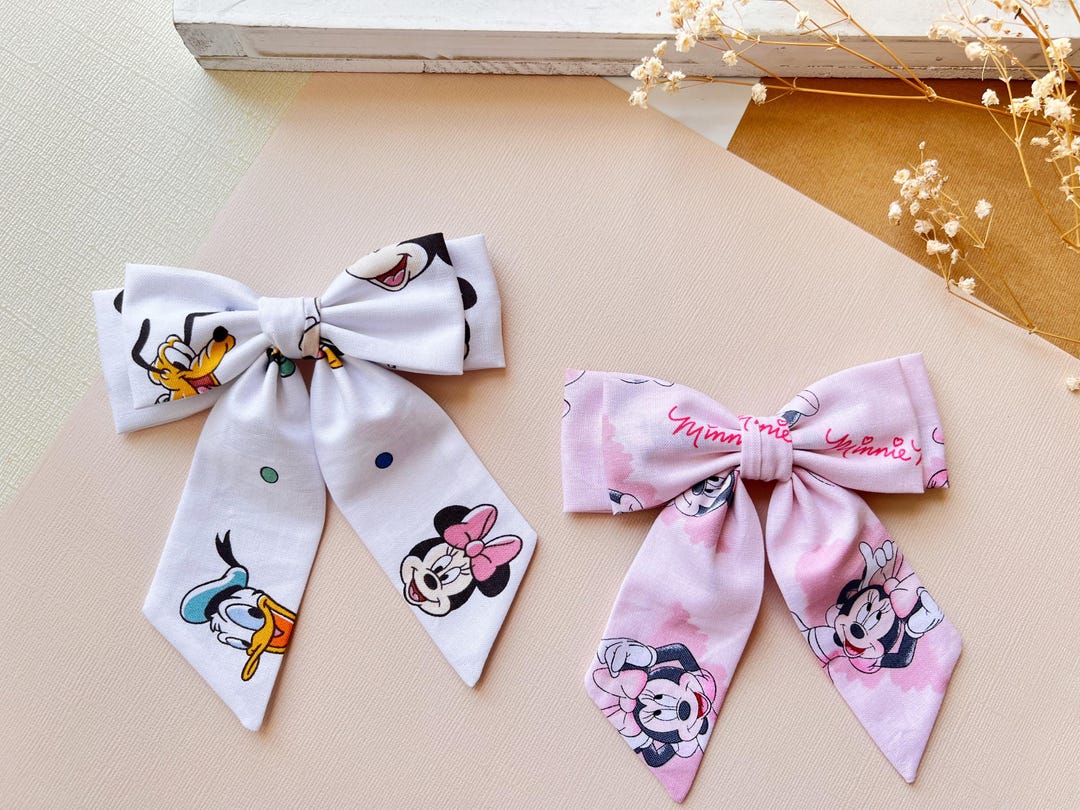 Disney Hair Bows, Minnie Mouse, Daisy Duck, Pluto, Mickey Mouse, Disney ...