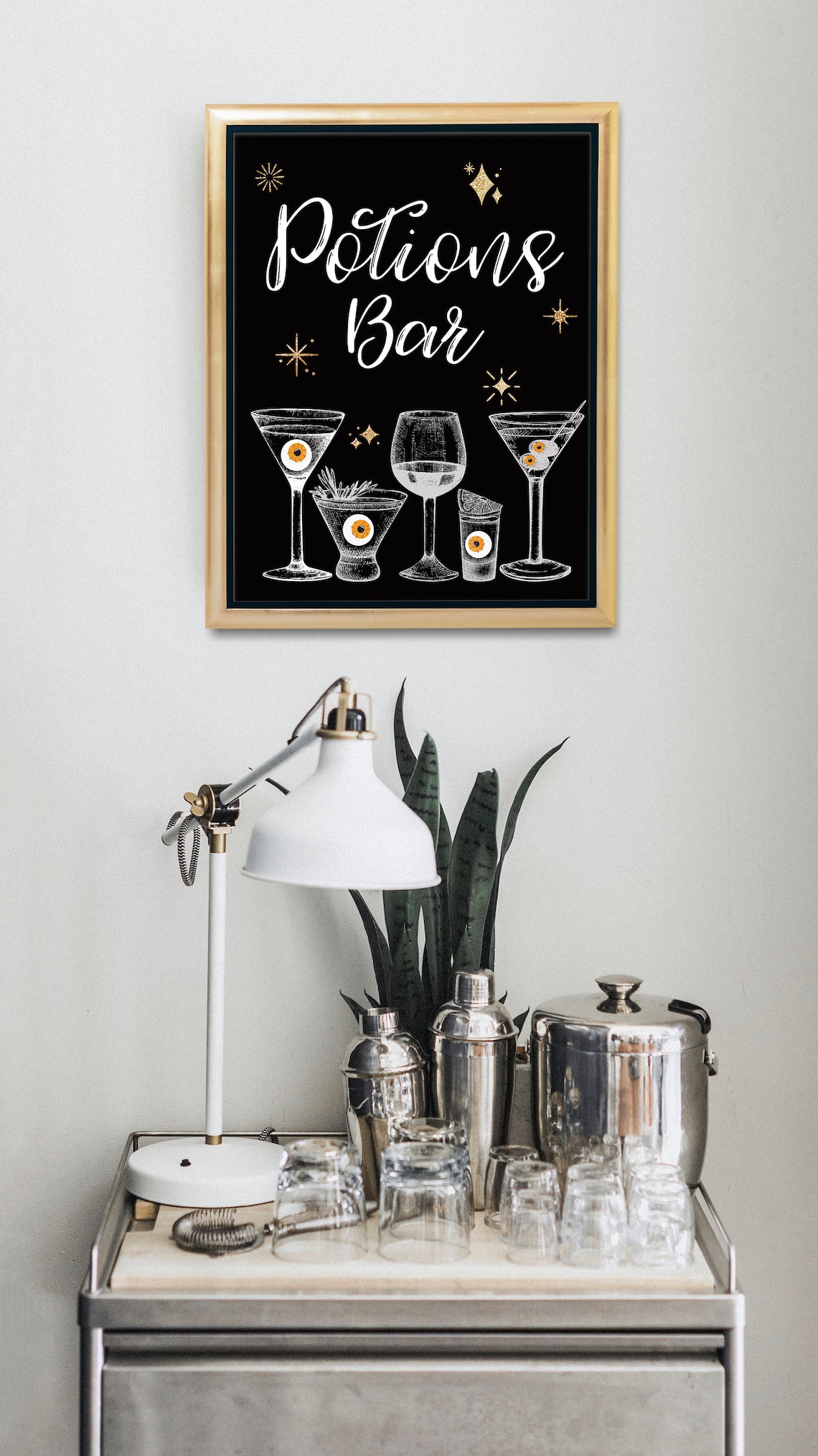 Potions Bar Halloween Bar Cart Sign Spooky Printable Instant - Etsy