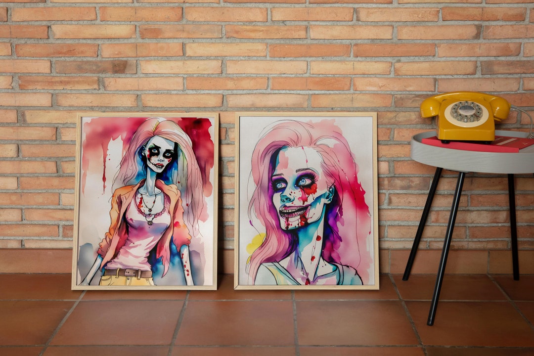 Zombie Doll Halloween Printables | Creepy Barbiecore Hot Ghouls ...