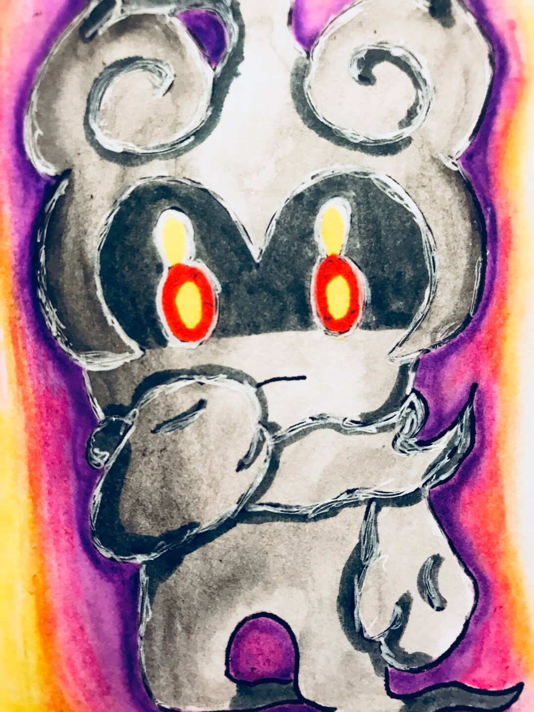 Pokémon Sketch Card marshmallow - Etsy