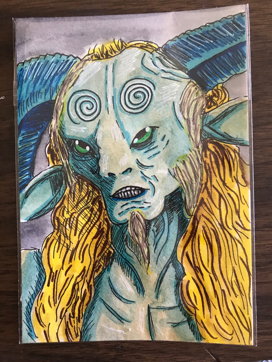 The Faun - Original 4x6 Painting - Etsy
