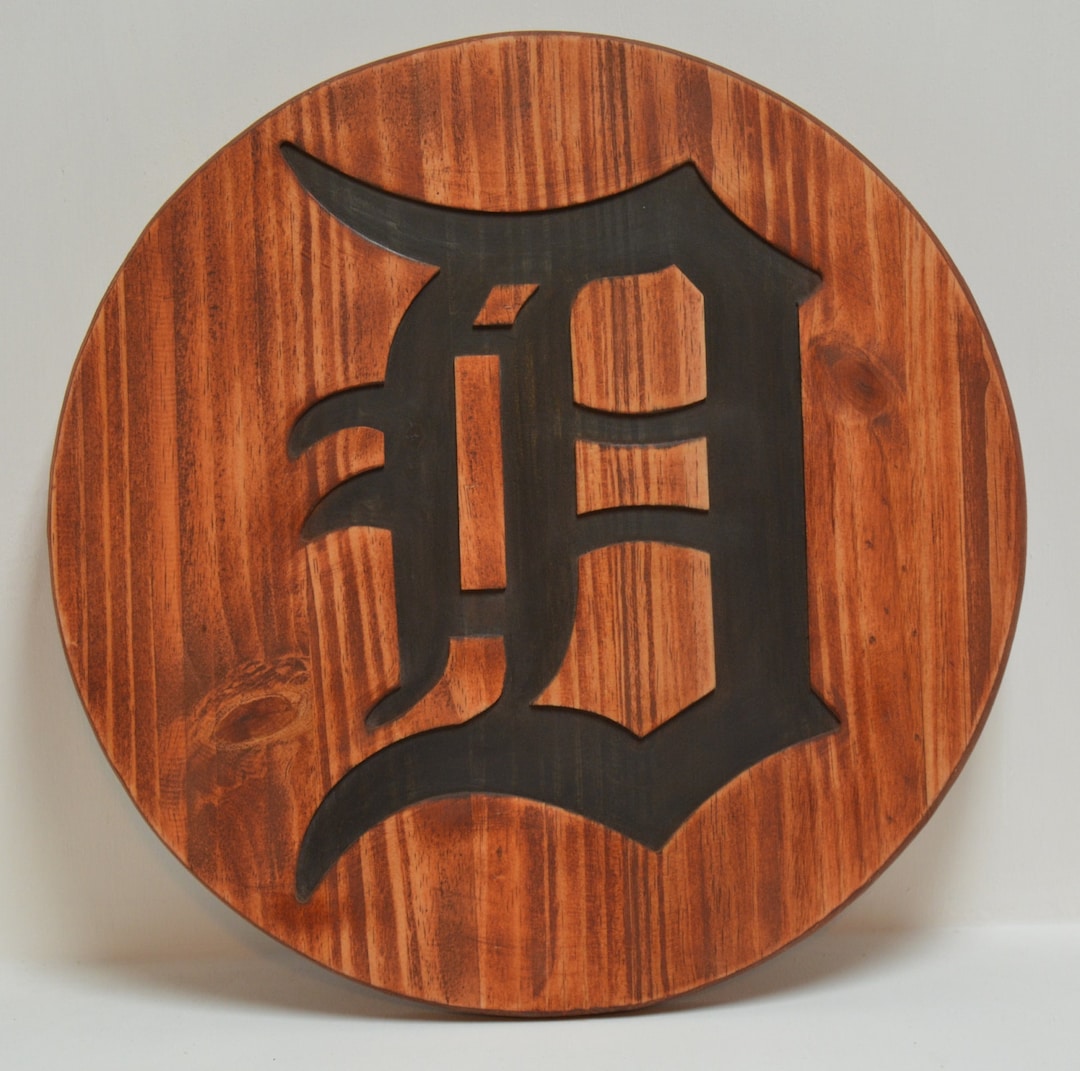 Wood Carving: Detroit D - Etsy