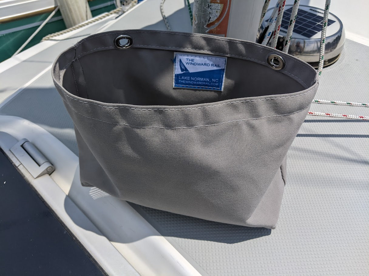 Sailboat Halyard / Sheet Bag V2.0 - Sunbrella Cadet Grey - Etsy