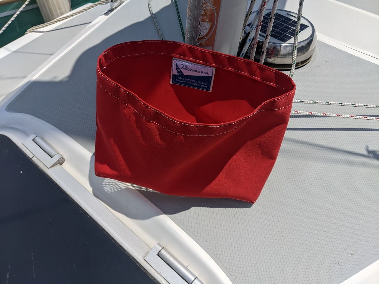 Sailboat Halyard / Sheet Bag V2.0 Sunbrella Red - Etsy
