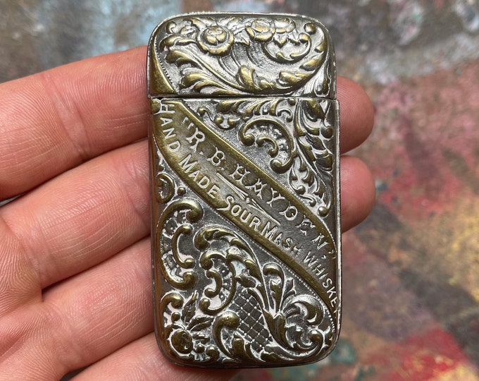 R.B Hayden Whiskey Match Safe GIBSON Rye Charles Meinecke Sacramento ...