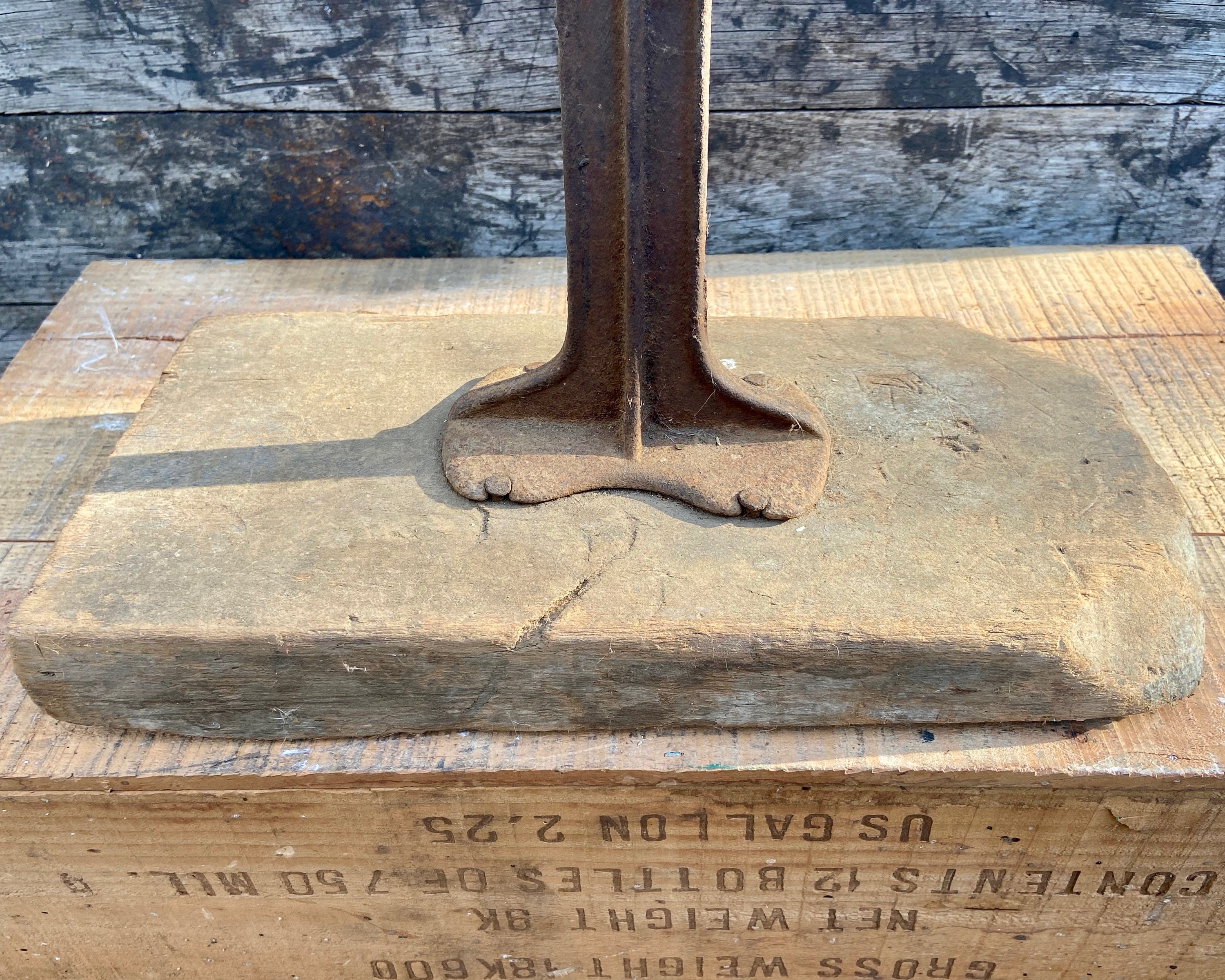 Antique Cobblers Anvil Large Vintage Anvil Wooden Anvil - Etsy