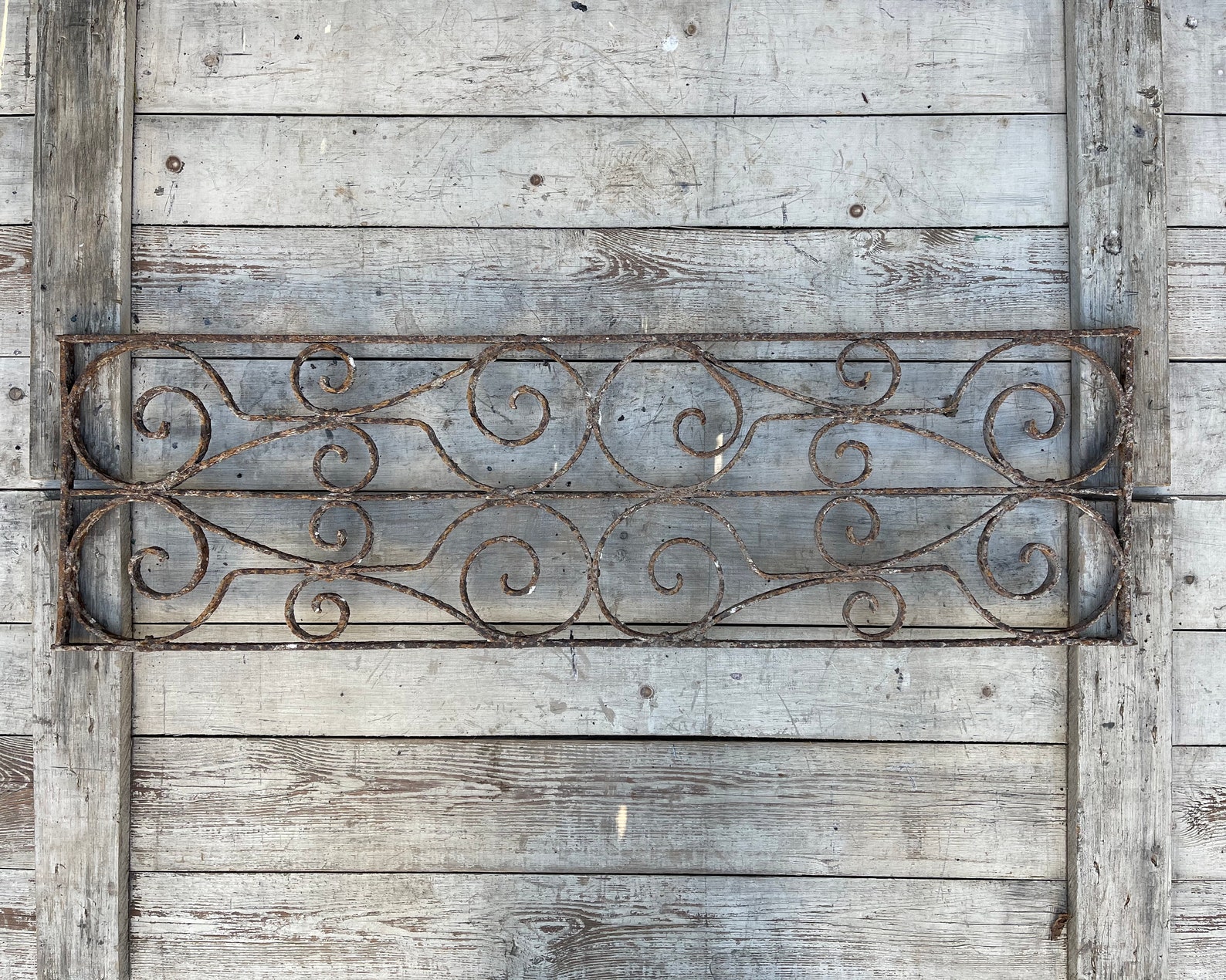 Antique Wrought Iron Window Grate Victorian Gate Fence Piece - Etsy