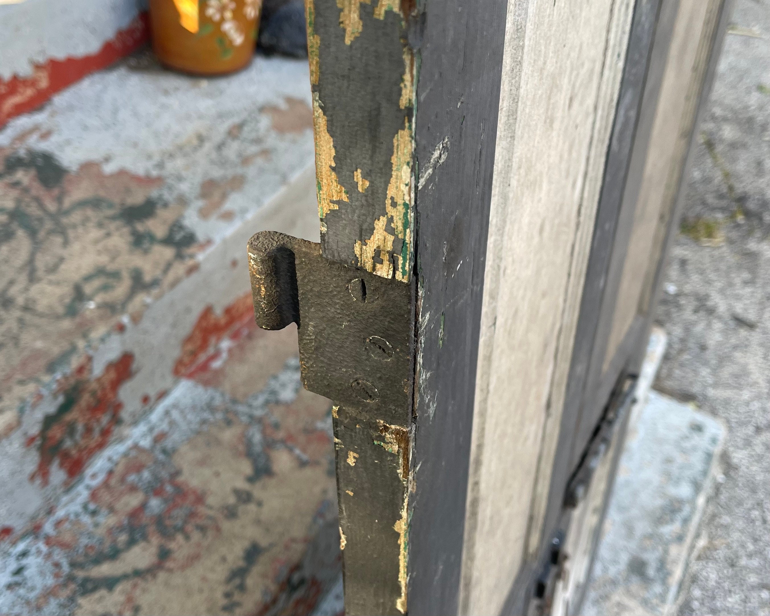 Antique Wooden Shutters Original Hardware Pulls Latches Hinges - Etsy