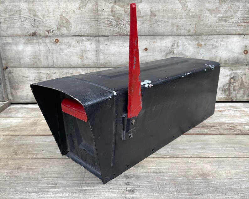 Mid Century Mail Box Modern Mailbox Vintage 1950s Metal Mail | Etsy