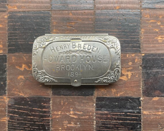 Henry Breden Howard House Advertising Match Safe Brooklyn New - Etsy España