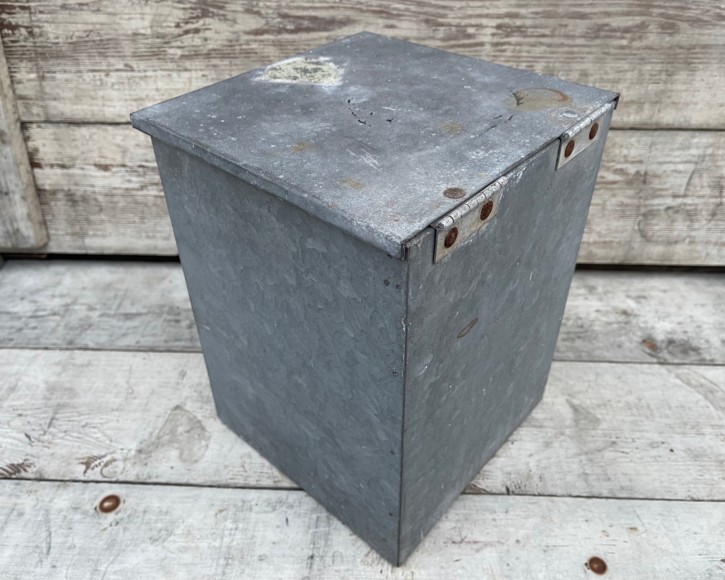 Blue Ribbon Dairy Milk Box Antique Galvanized Milk Box | Etsy