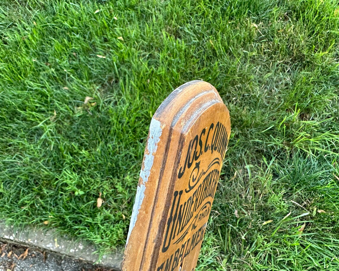 Vintage Undertaker Thermometer Sign: Jos C Quinn Funeral Home Decor - Etsy