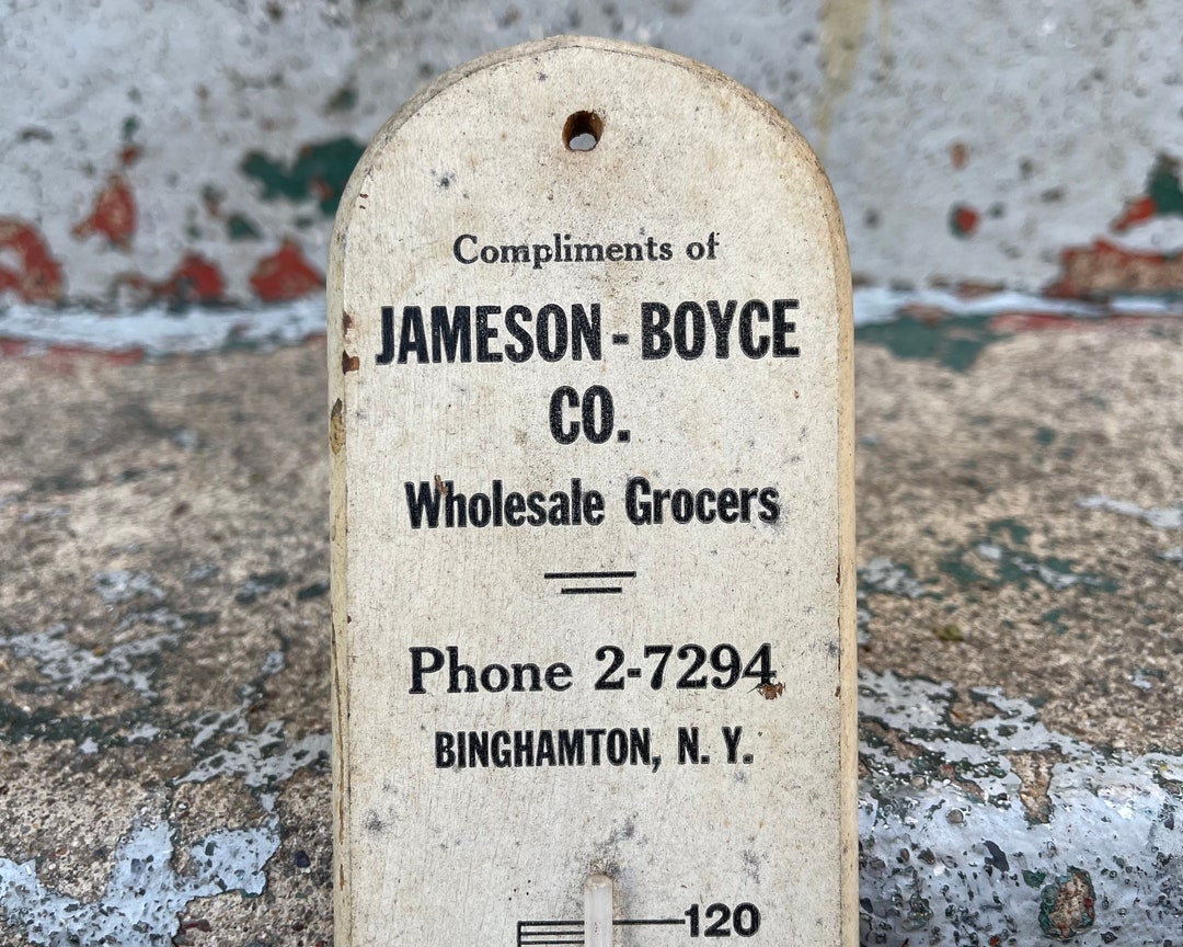 Antique Jameson Boyce Co Wholesale Grocers Wooden Advertising ...
