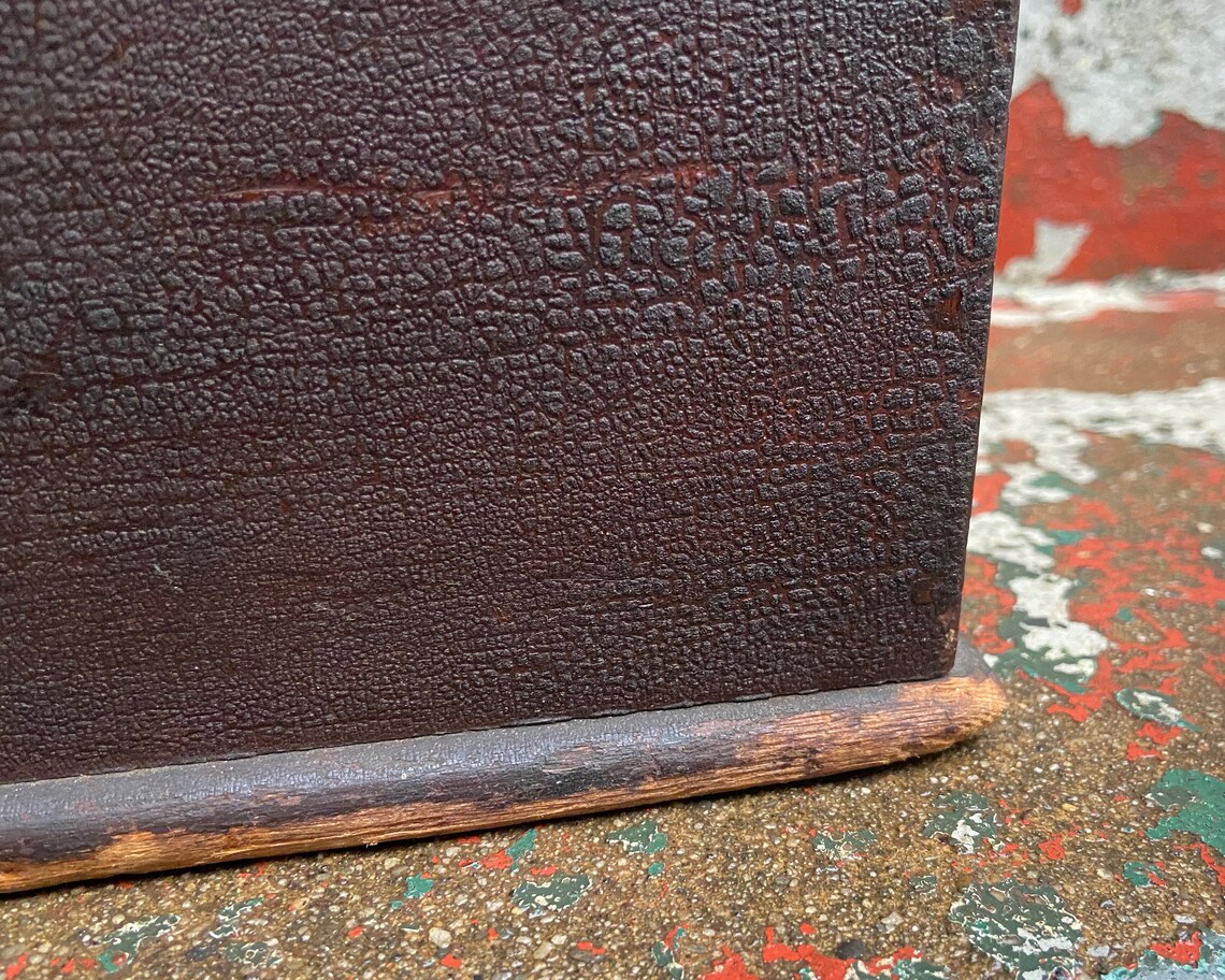 Antique Wooden Box Wood Chest Table Box Antique Document | Etsy