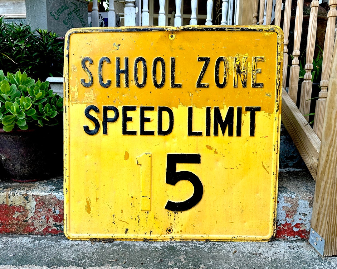 School Zone Speed Limit Sign 15 MPH Sign, EXTRA LARGE Traffic Sign ...