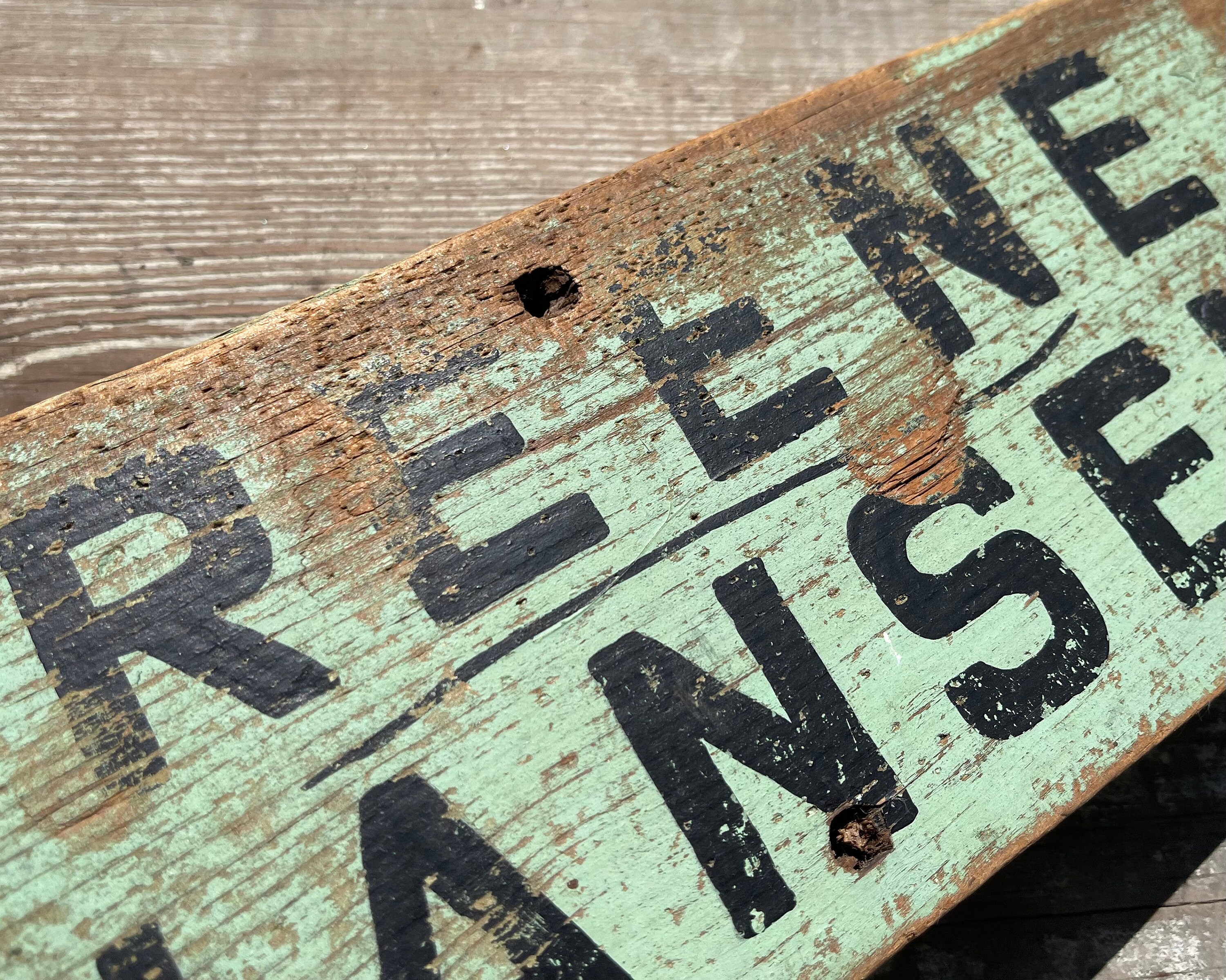 Antique Wooden Sign Vintage Cottage Sign NICE OLD PAINT - Etsy