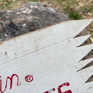 Vintage Wooden Trade Side Indian Hill Trading Post 1940s Advertising ...