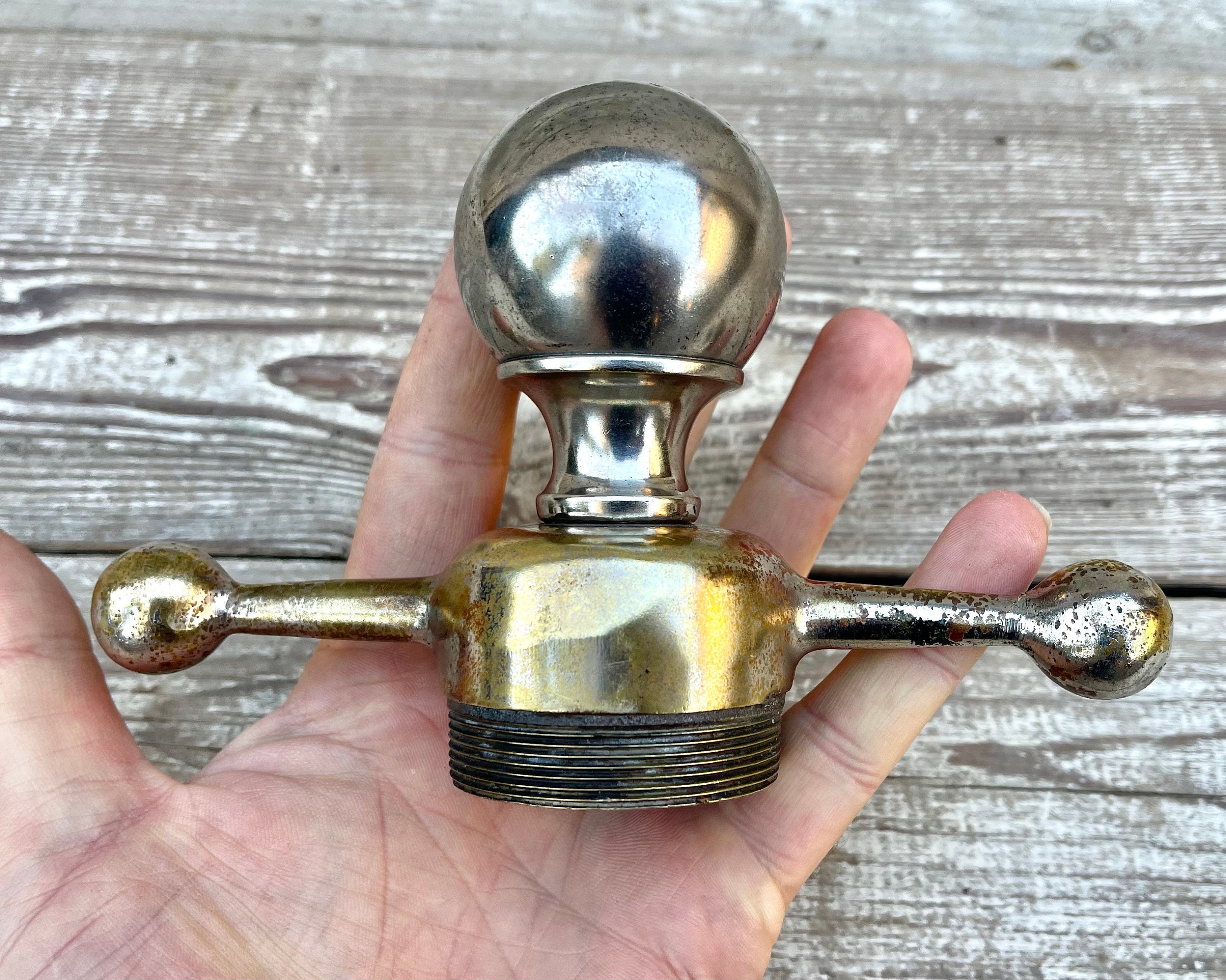 Vintage Radiator Cap Cover Dog Bone With Globe Ball Top - Etsy