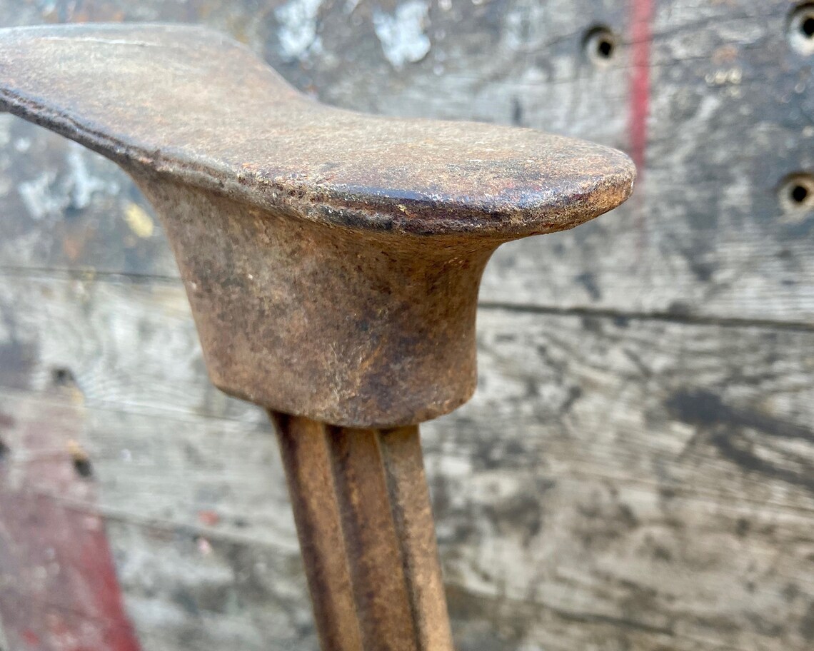Antique Cobblers Anvil Large Vintage Anvil Wooden Anvil - Etsy