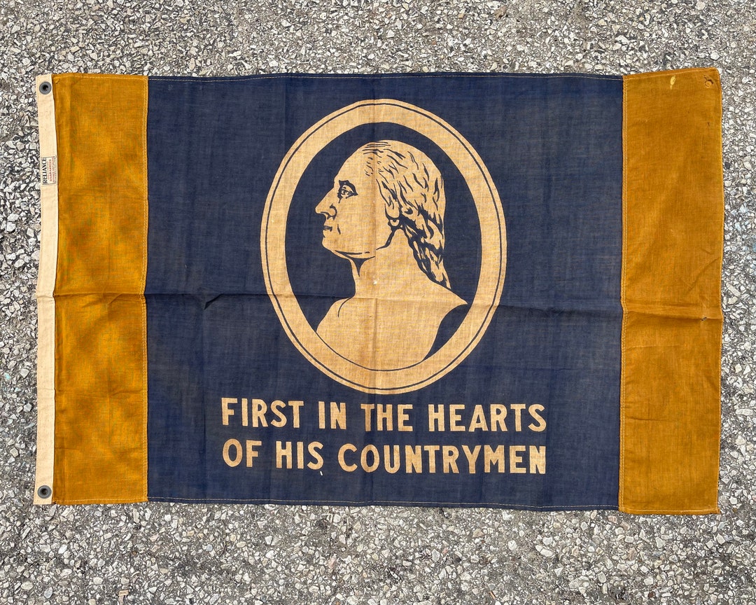 Vintage George Washington Flag 200th Birth Anniversary 1932 Banner ...