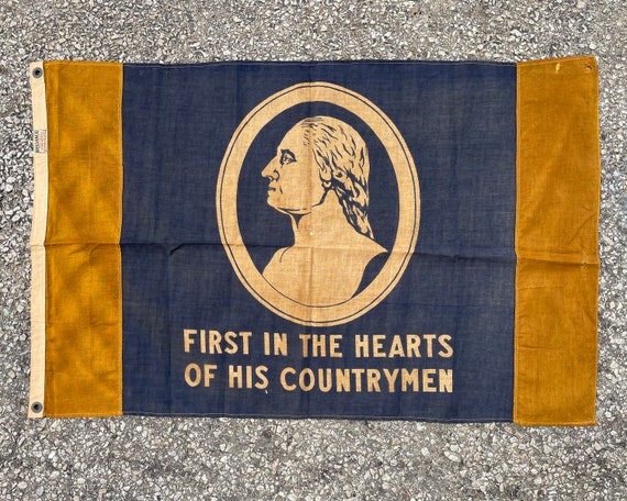 Vintage George Washington Flag 200th Birth Anniversary 1932 - Etsy