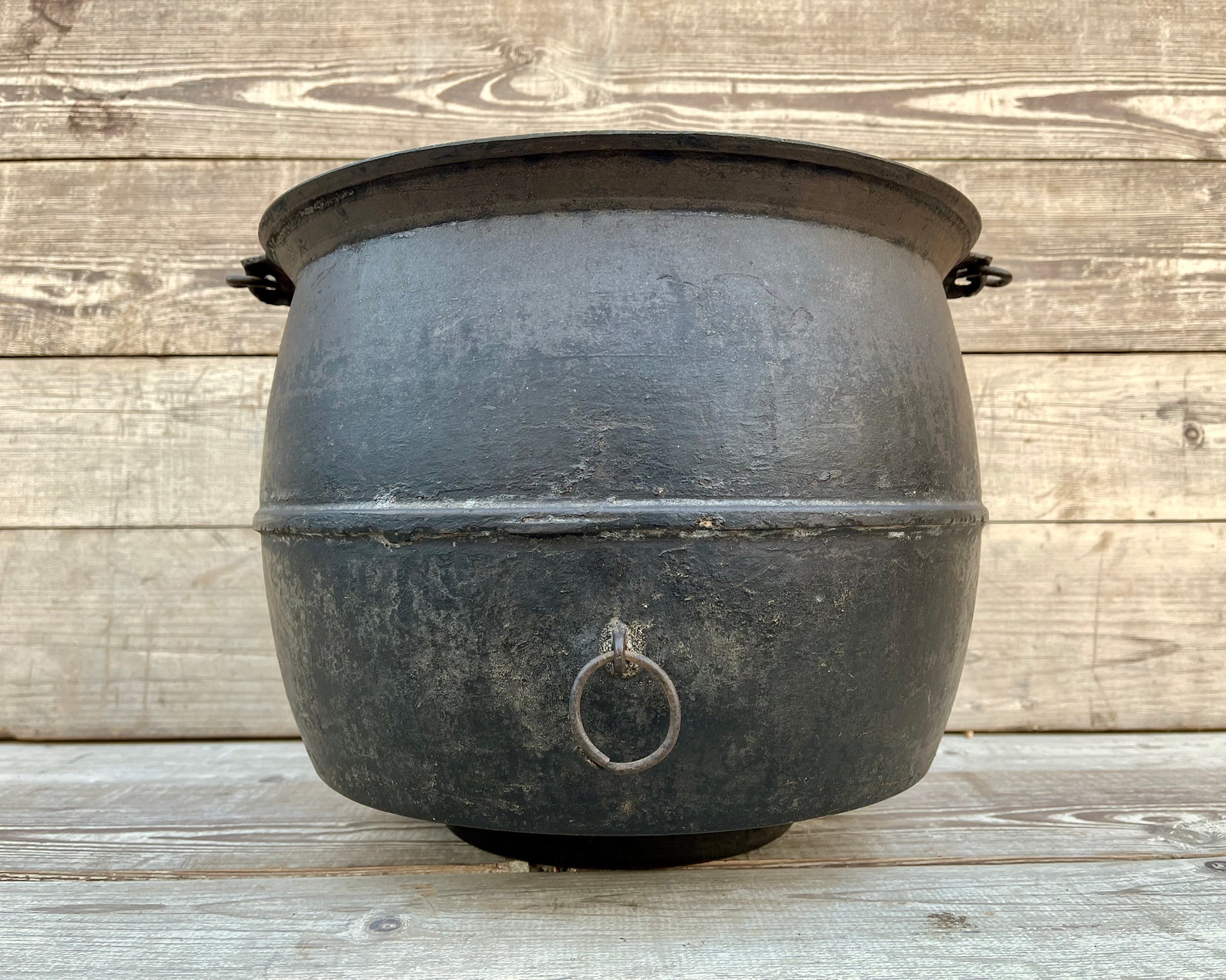 Large Antique Cast Iron Cauldron, Farmhouse Antiques, Witch's Caldron ...