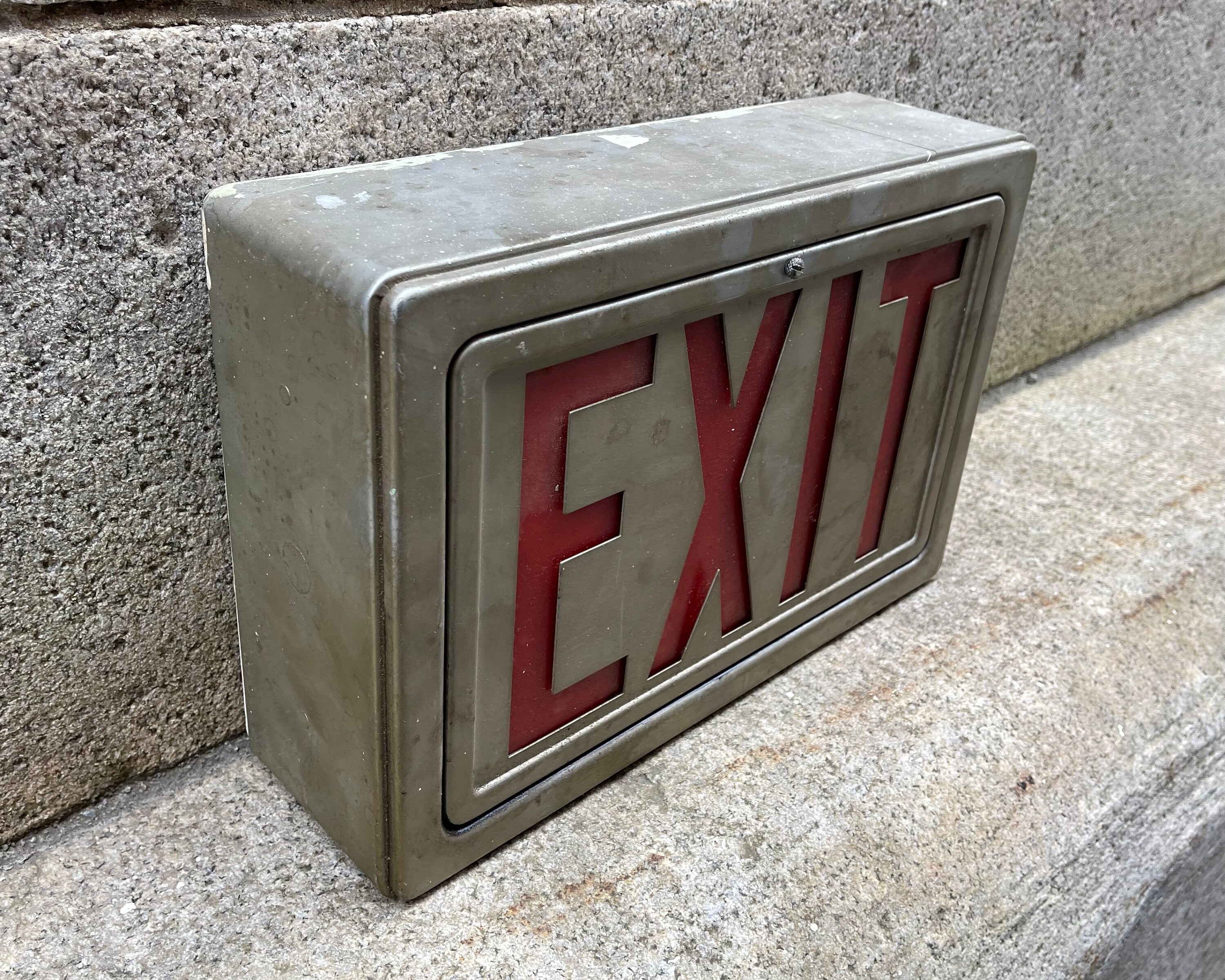 Vintage Exit Sign Metal Theater Sign Wall Hanging Exit Sign | Etsy