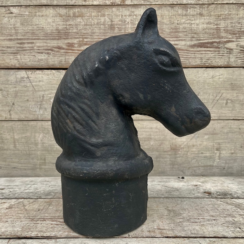 Antique Cast Iron Hitching Post - Etsy