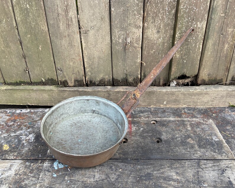 Vintage Copper Pot 8 1/4'' Copper Pan Candy Making - Etsy