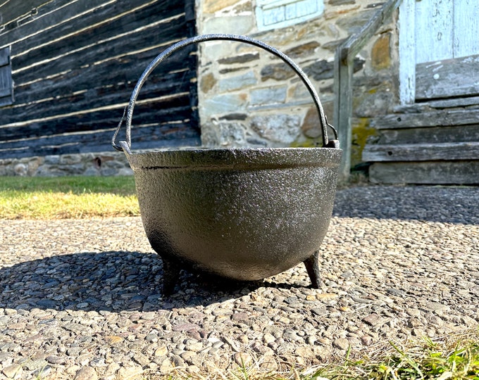 Antique Cast Iron Cauldron, 1800s Farmhouse Antiques, Witch's Caldron ...