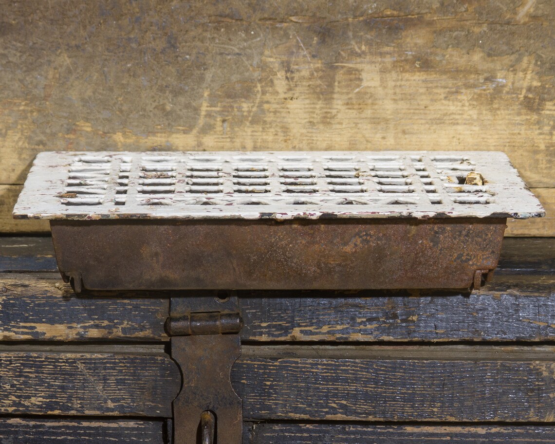 Antique Cast Iron Grate Vintage Heater Grate Square Grate - Etsy