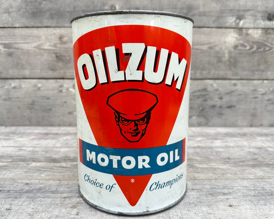OILZUM 5 Quart Oil Can Gas & Oil Advertising Pennsylvania Home Decor ...