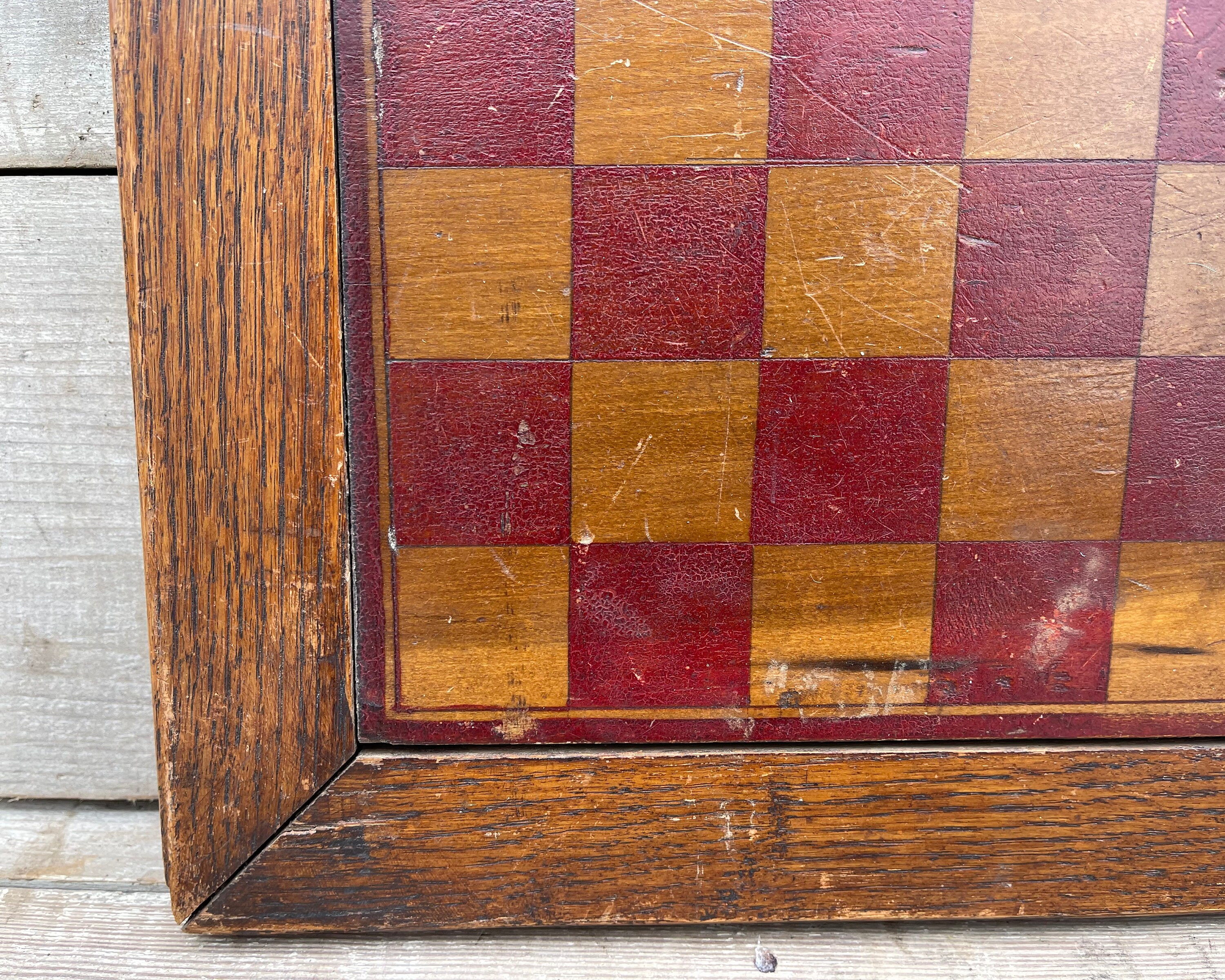 Antique Game Board Checkerboard Checker Board Primitive | Etsy
