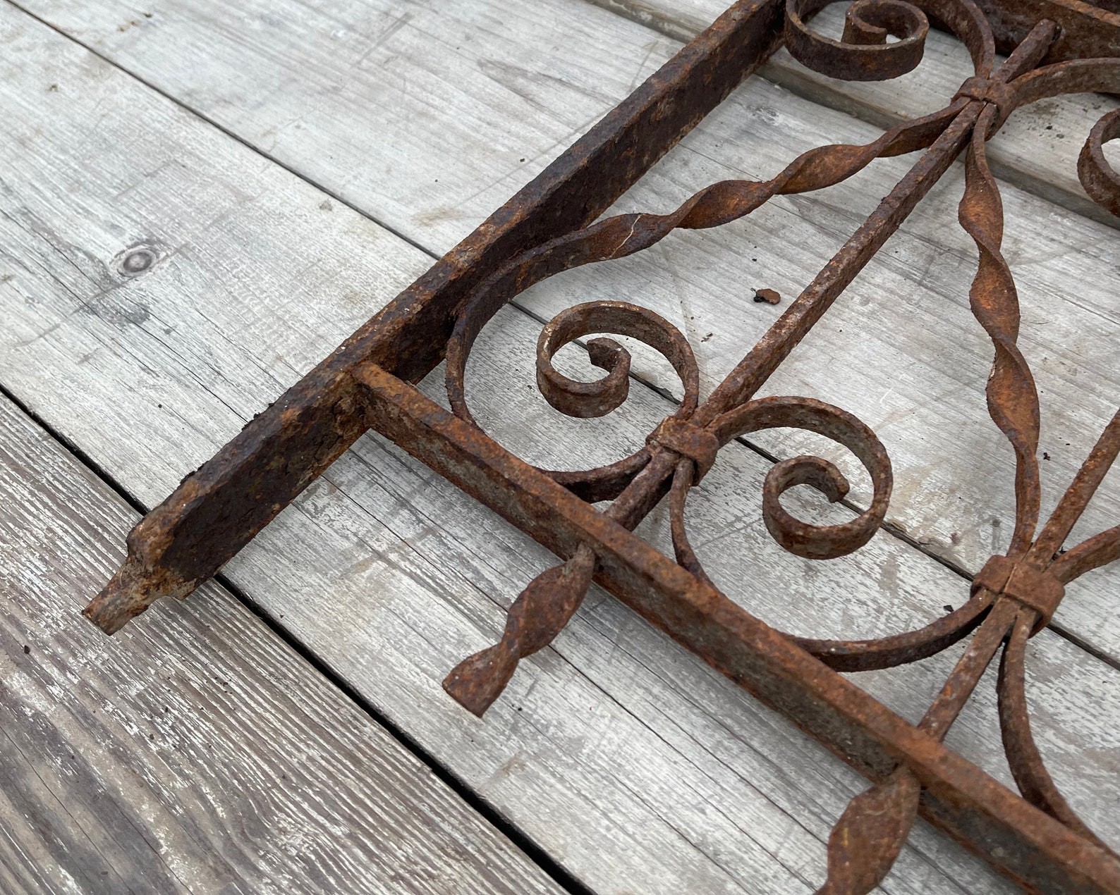 Antique Wrought Iron Heart Gate: Victorian Architectural Salvage (27 ...