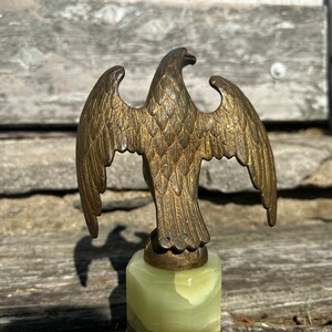 Antique Bronze Eagle Flag Pole Topper Finial, Civil War Eagle ...