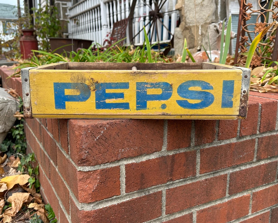 Vintage Pepsi Crate, Rustic Pepsi Cola Crate, Wall Hanging Shelf ...